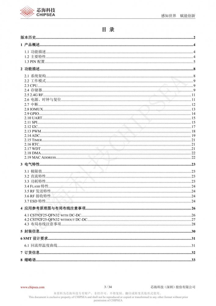 CST92F25 datasheet page 3