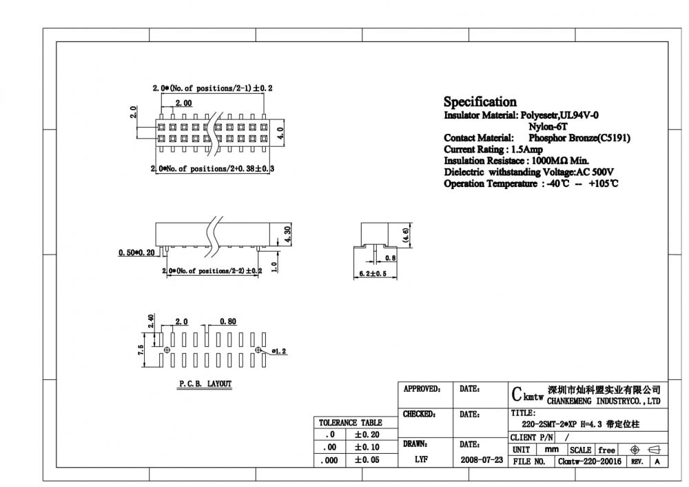 Ckmtw B-2202N18P-B101 technical drawing