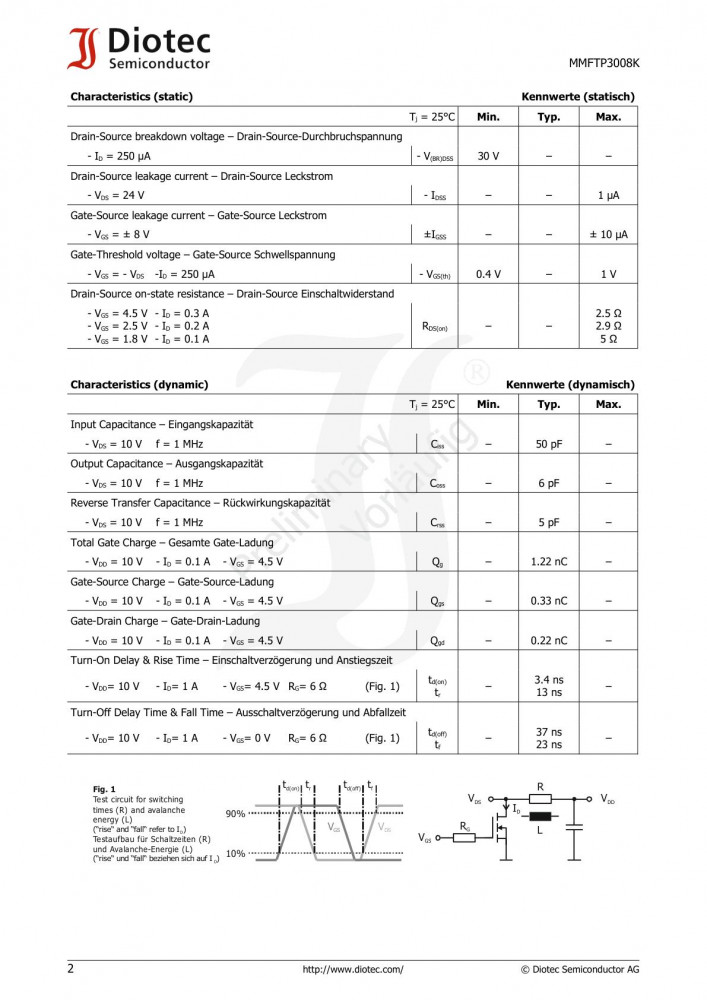 MMFTP3008K datasheet page 2
