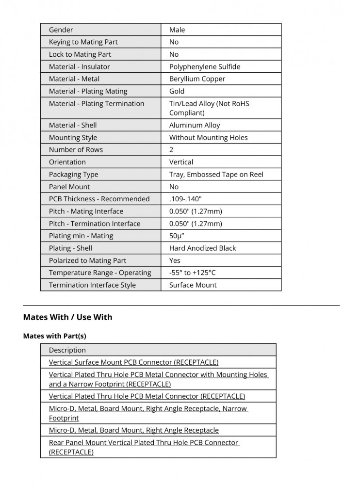Technical document page 2 for MK-2H4-037-375-0000