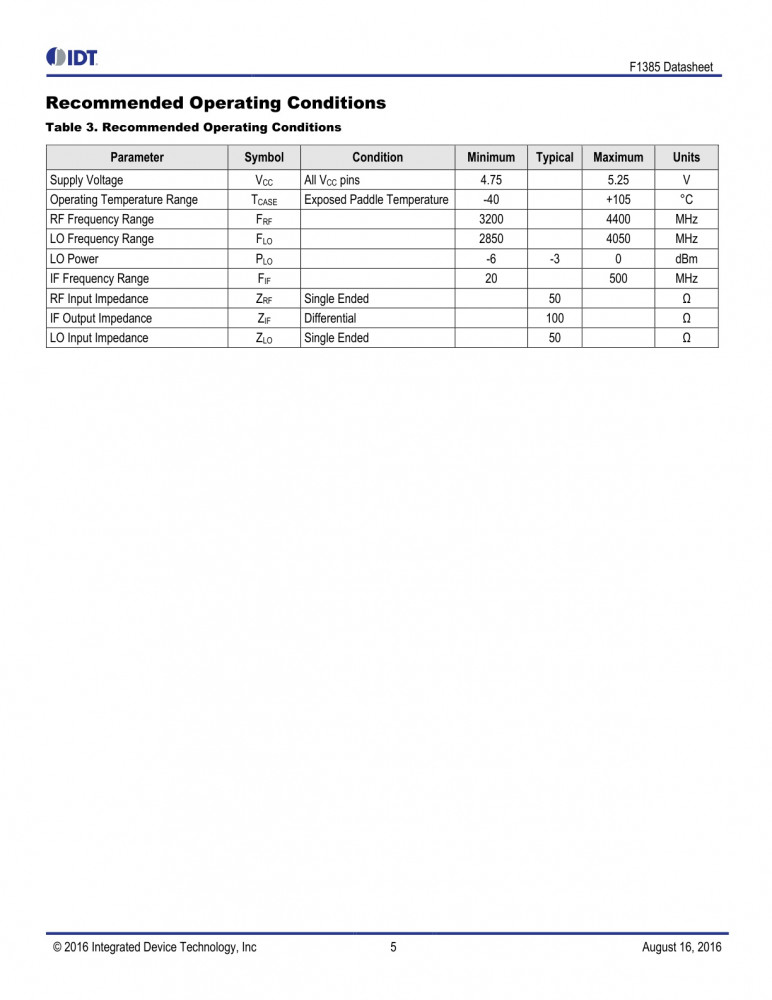 F1385NBGI datasheet page 5