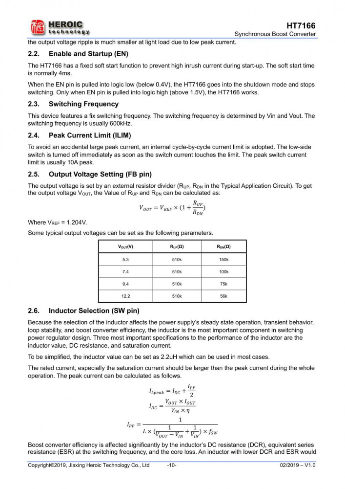 HT7166SPER datasheet page 10