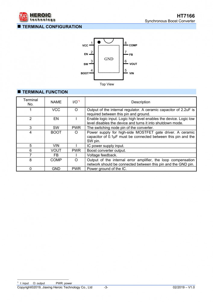 HT7166SPER datasheet page 3