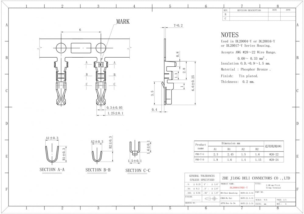 DLL PHD-T-G technical drawing page 8