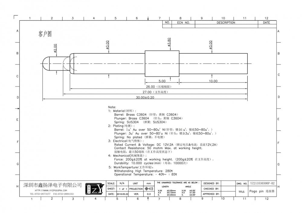 YZ213530300P-02 packaging specification page 3