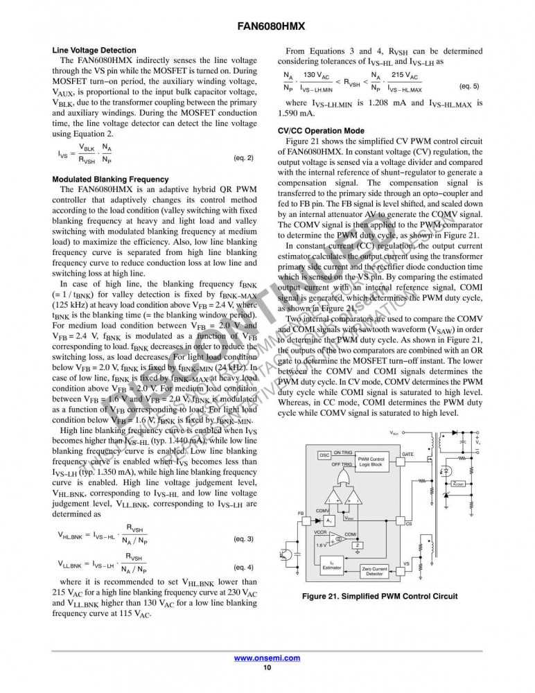 FAN6080H datasheet page 10