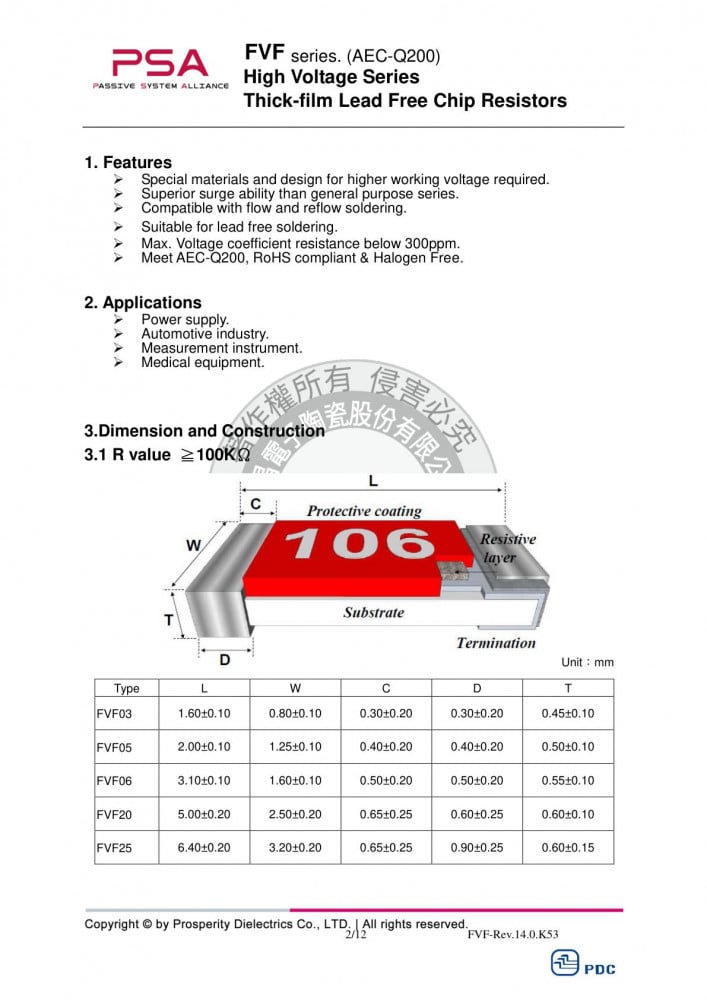 PSA FVF specification page 3