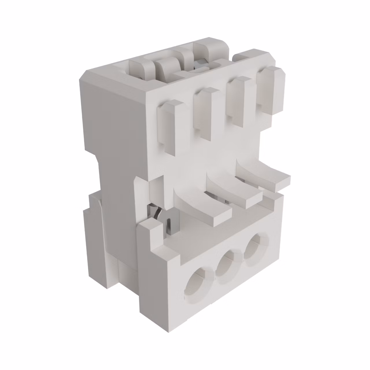 Appli-Mate RAST 2.5 IDT Housing, 5.00mm Pitch, Female, 2 Circuits, All Position Keys, 1 Closed and 1 Open Endwall, Latch at Circuit 2 for sale