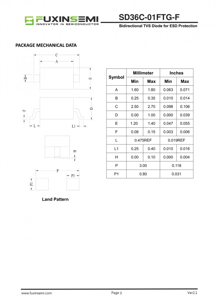 SD36C-01FTG-F datasheet page 3