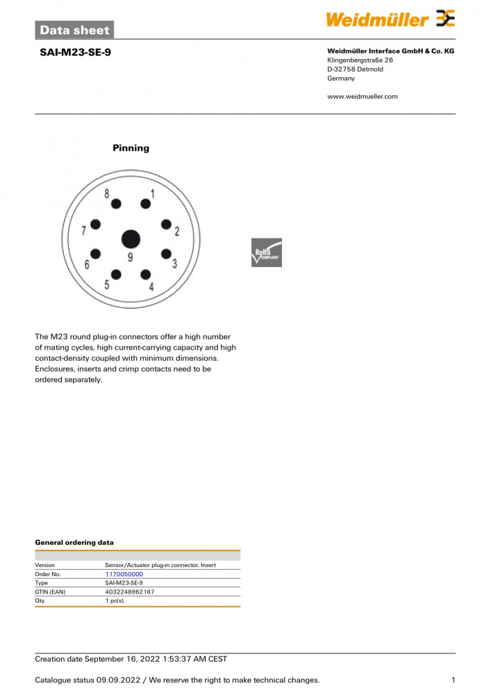 1170050000 technical document page 1