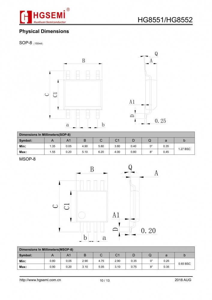 HG8552CM/TR datasheet page 10