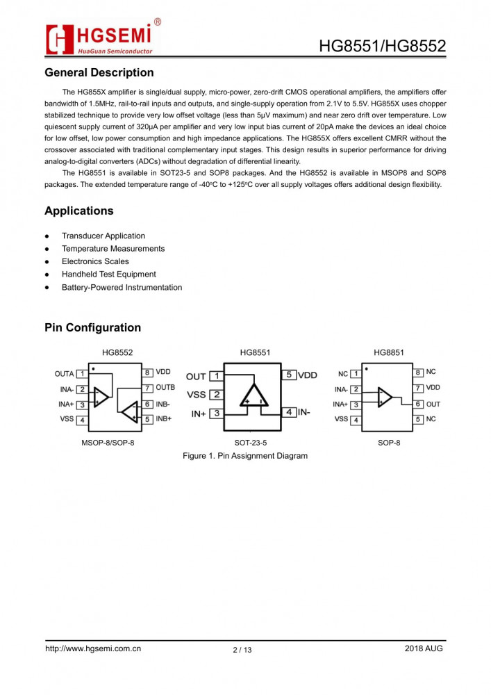 HG8552CM/TR datasheet page 2