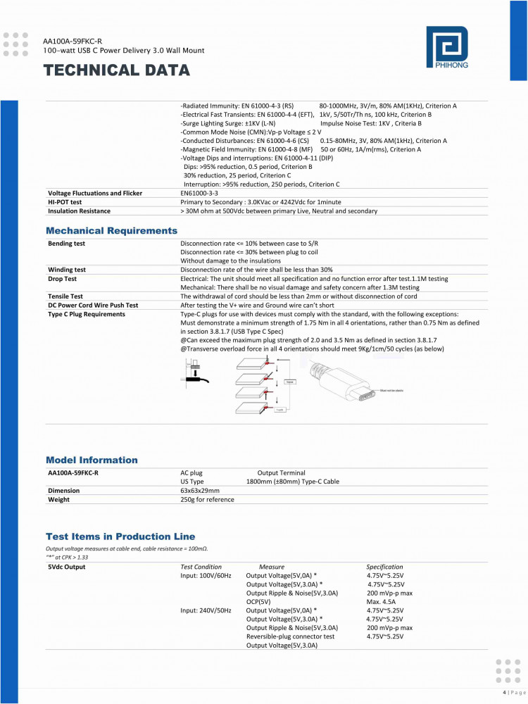 AA100A-59FKC-R technical document page 4