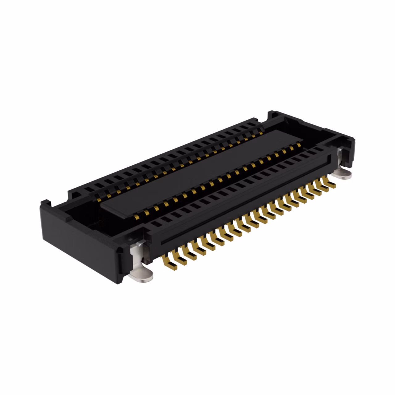 0.50mm Pitch SlimStack Receptacle, Surface Mount, Dual Row, Vertical, 2.00mm Stacking Height, with Solder Tabs, 40 Circuits for sale