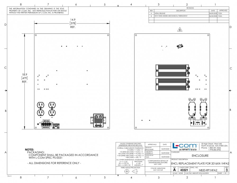 L-com NB20-RP1HFA2 technical document preview