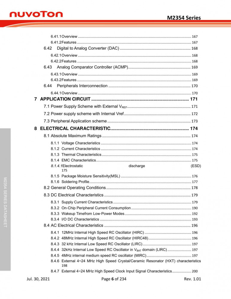 M2354 datasheet page 6