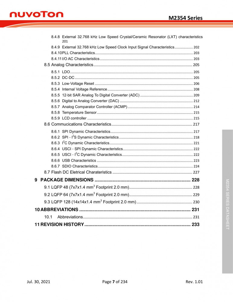 M2354 datasheet page 7