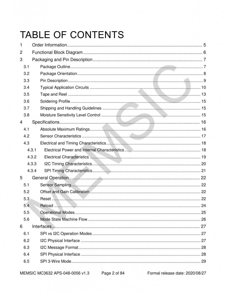 MC3632 technical document page 2
