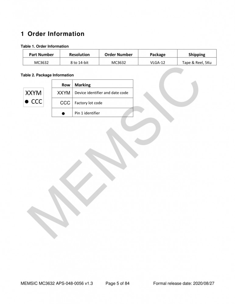 MC3632 technical document page 5