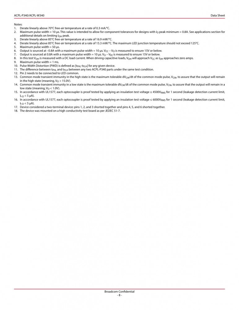 ACPL-W340 datasheet page 8