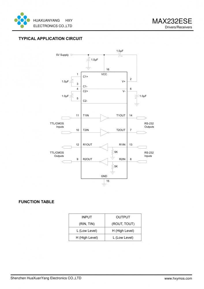 MAX232ESE-HXY datasheet page 4