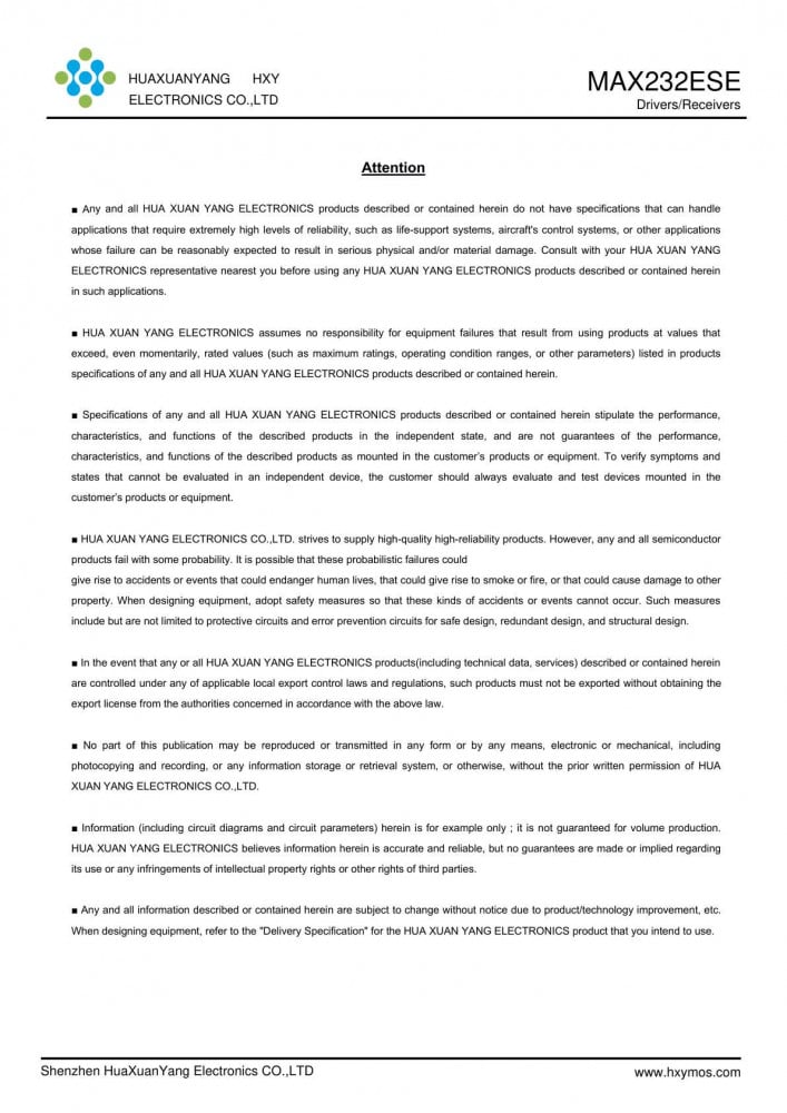 MAX232ESE-HXY datasheet page 8