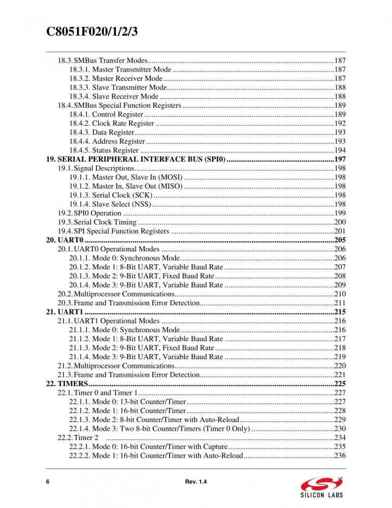 C8051F020 datasheet page 6