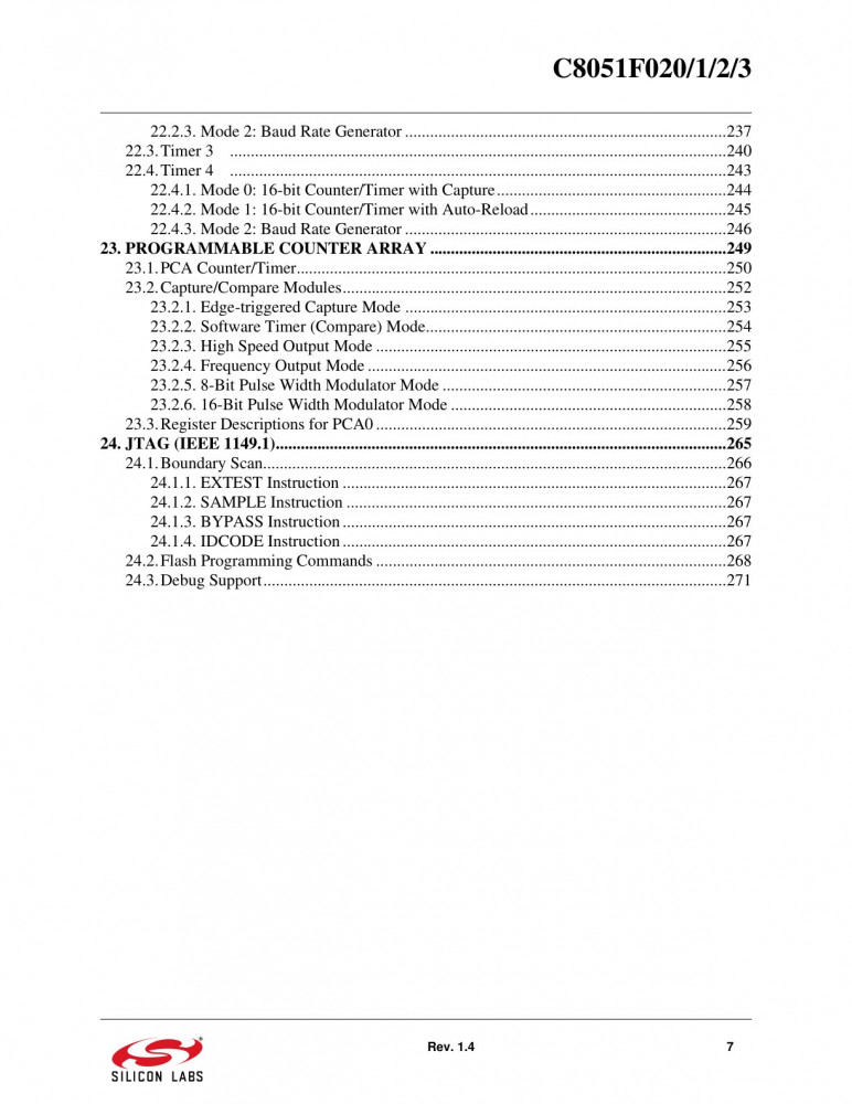 C8051F020 datasheet page 7