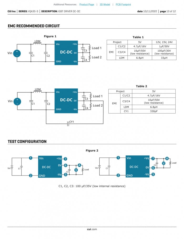 CUI VQA3S-S series datasheet page 10