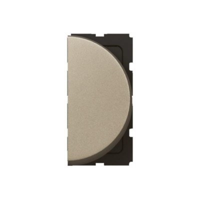 Arteor - 1-way switch 10AX 250V~ - 1 right module round rocker - Glossy thermoplastic IP40 - Champagne titanium finish for sale