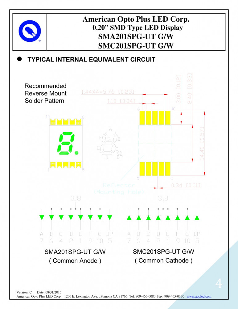 SMA201SPG-UT G/W datasheet page 4