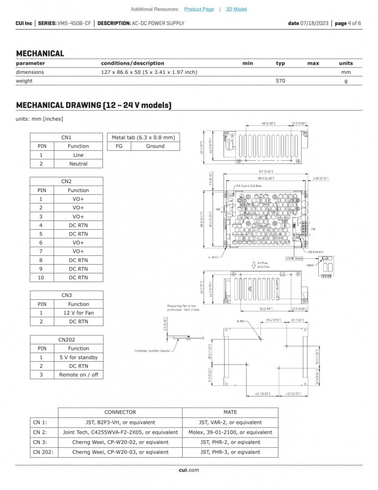 VMS-450B-15-CF datasheet page 4