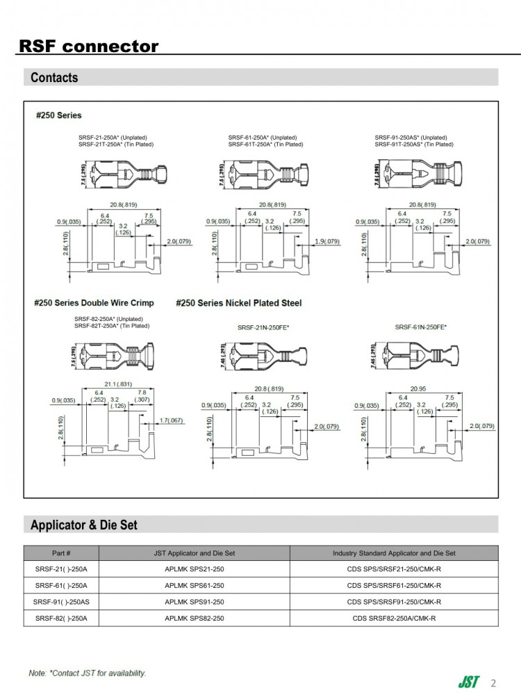 JST RSF documentation page 2