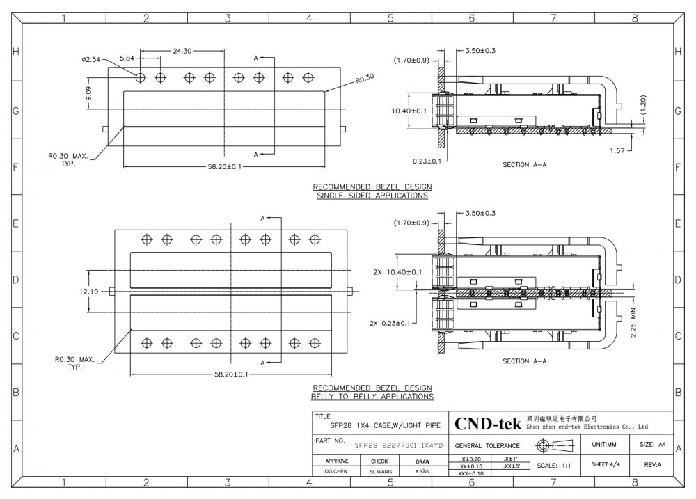 SFP28 22277301 1X4YD drawing page 4