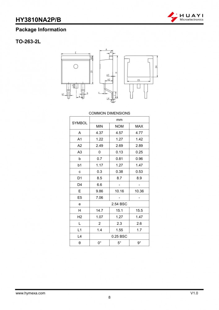 HY3810NA2P datasheet page 8