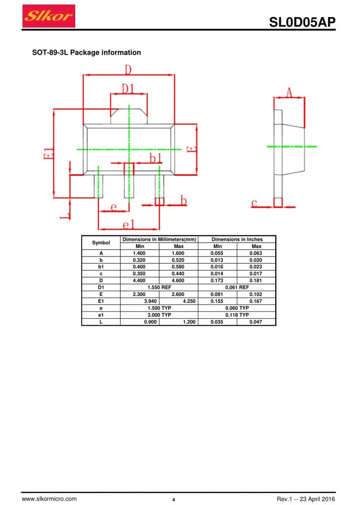 SL0D05AP datasheet page 4