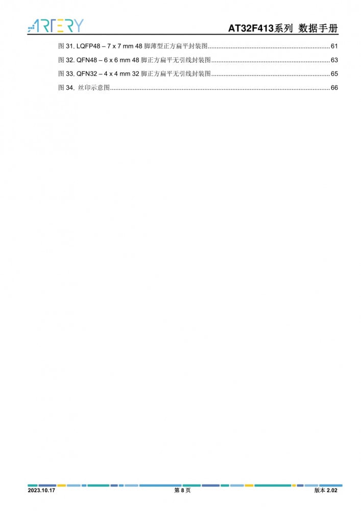 AT32F413 datasheet page 8