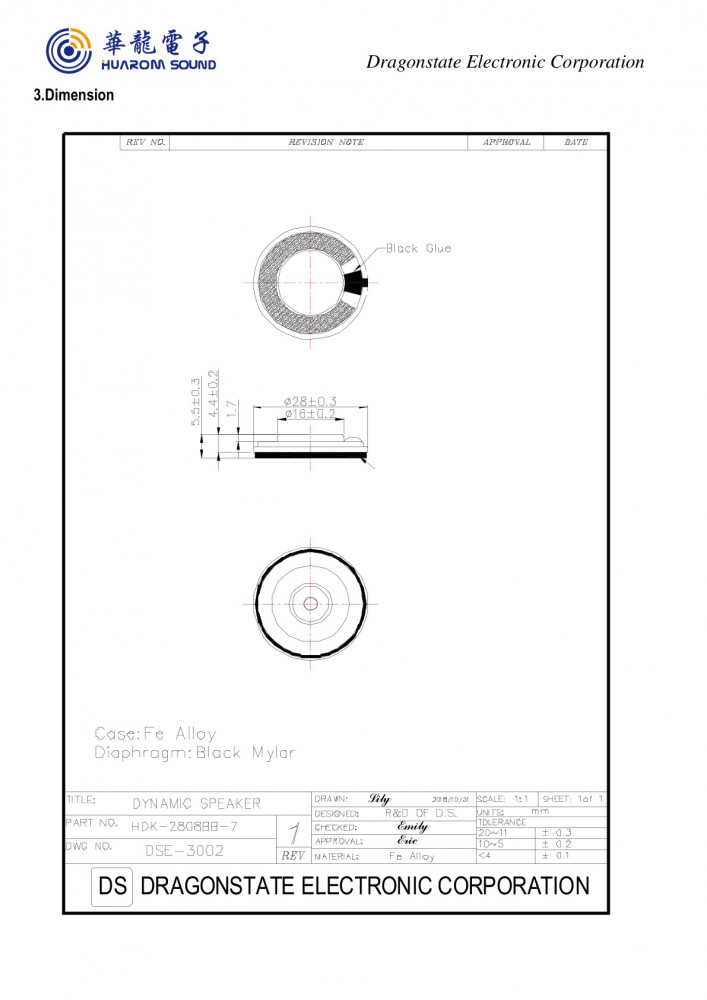 HDK-2808BB-7 reliability test page