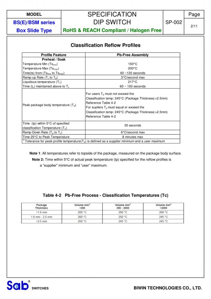 BIWIN BSE02GK datasheet page 2