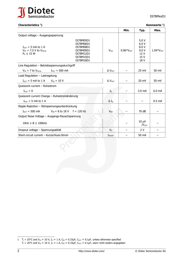 DIOTEC DI78MxxD1 datasheet page 2