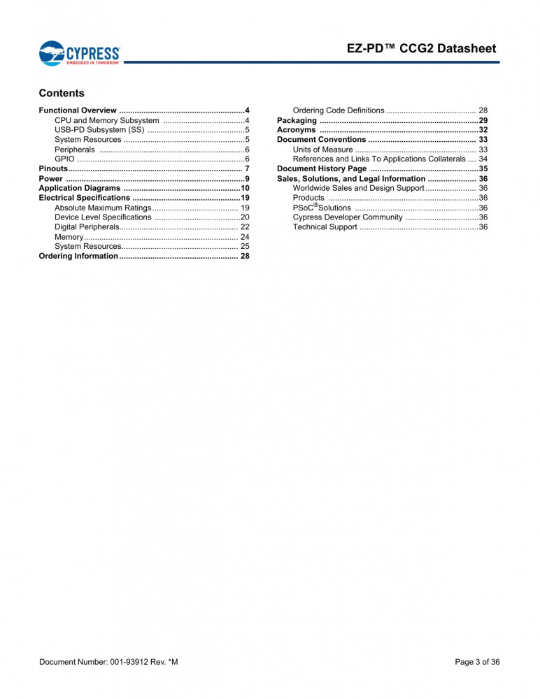 CYPD2122 datasheet page 3