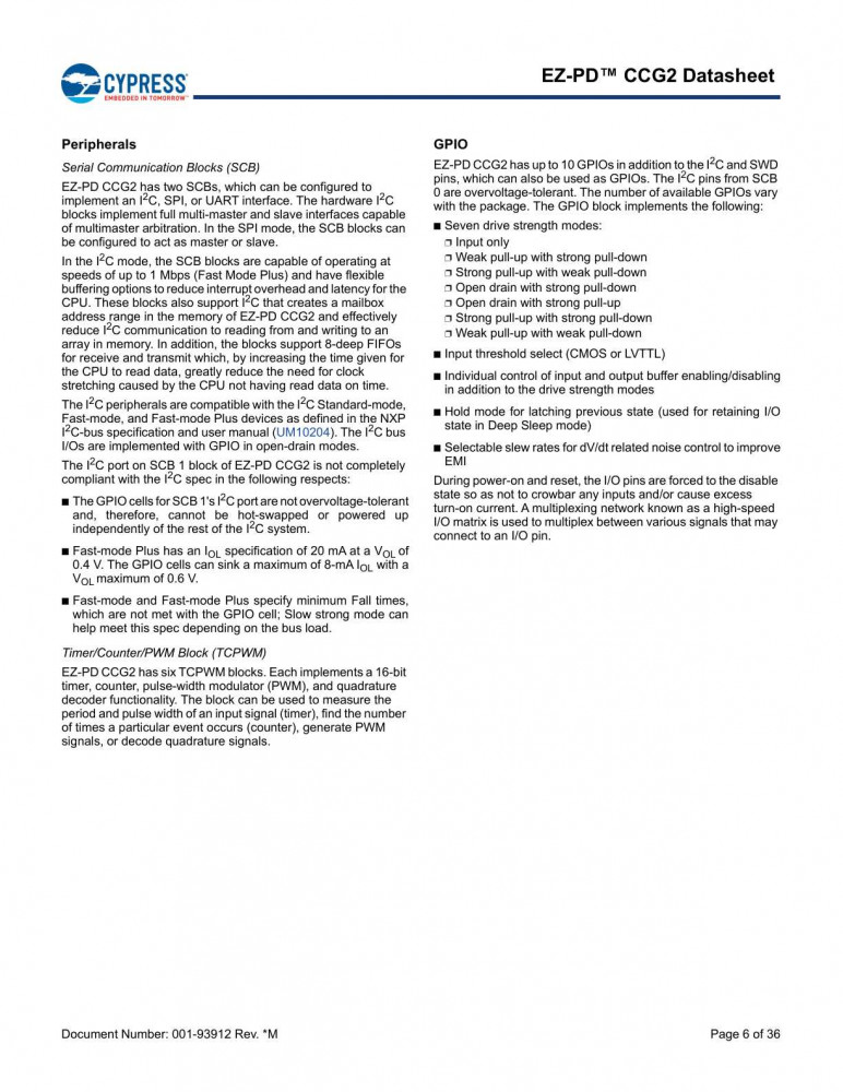 CYPD2122 datasheet page 6