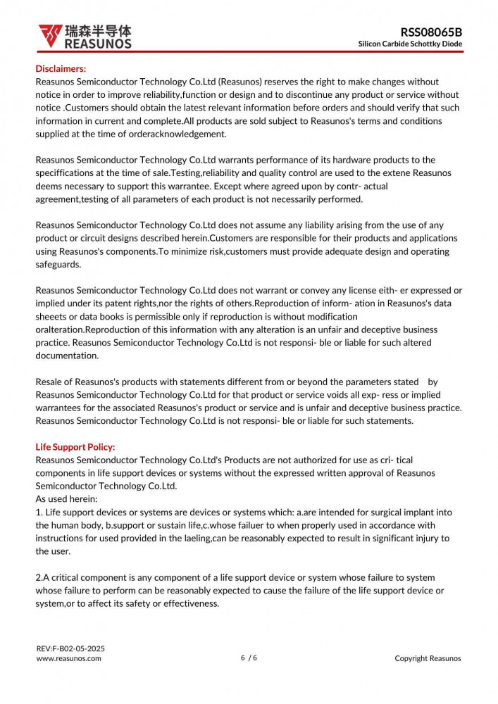 RSS08065B datasheet page 6