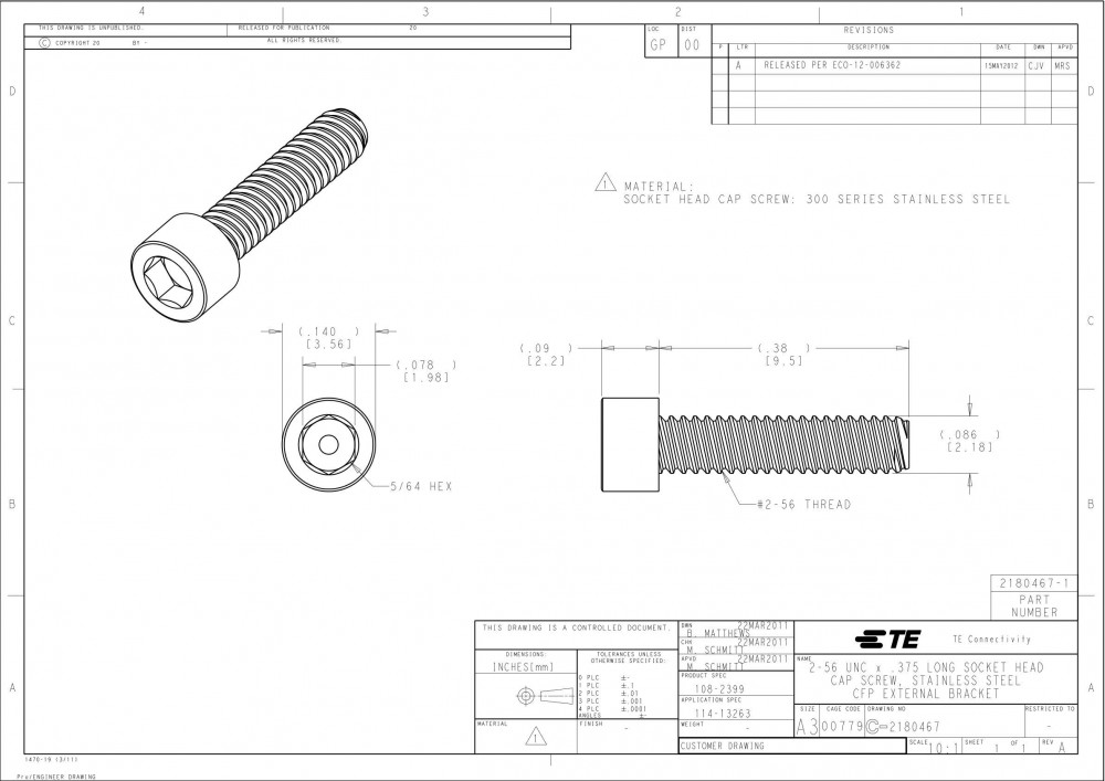 TE Connectivity 2180467-1 technical drawing preview