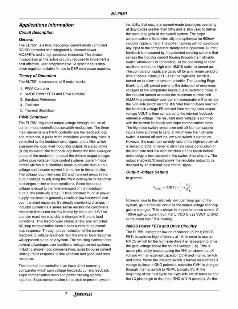 EL7551CU datasheet page 7