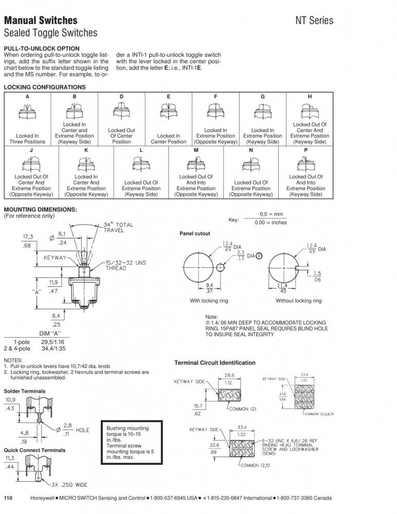 Honeywell NT Series catalog page 4