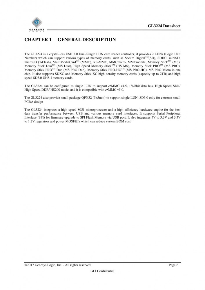 GL3224 datasheet page 6