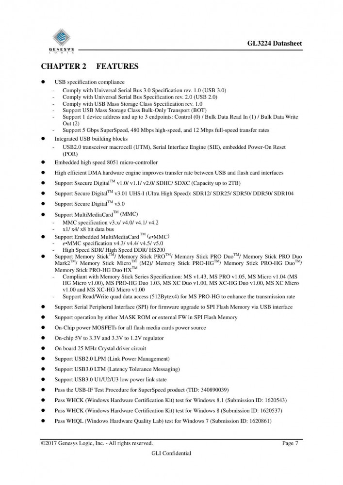 GL3224 datasheet page 7
