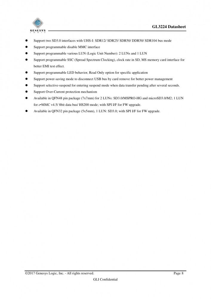 GL3224 datasheet page 8