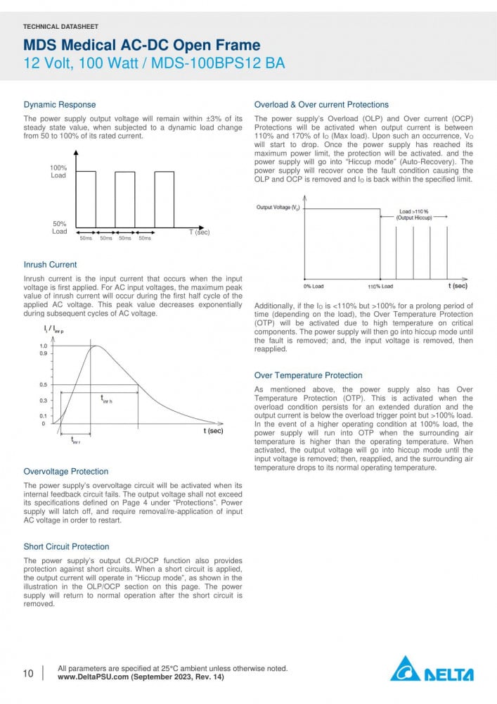 DELTA MDS-100BPS12 BA datasheet page 10